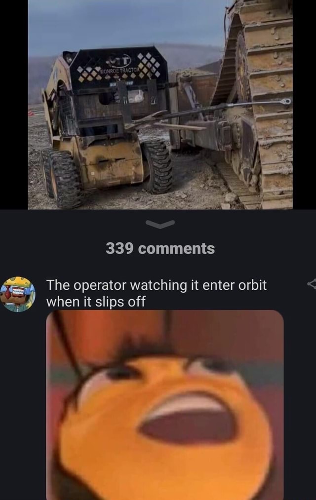 REL The operator watching it enter orbit when it slips off - iFunny