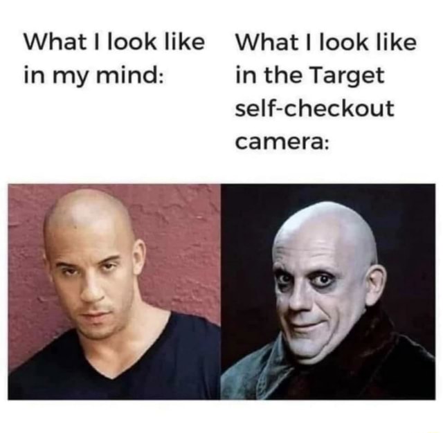 What look like What look like in my mind: in the Target self-checkout ...