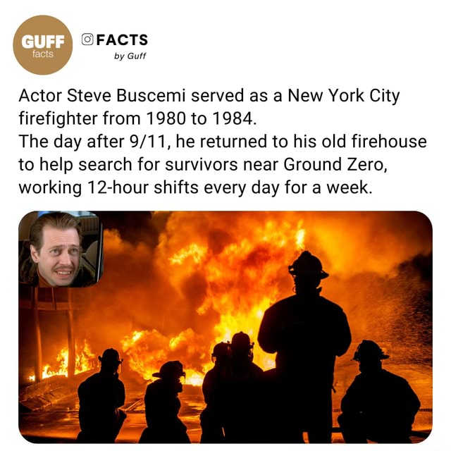 FACTS facts by Guff Actor Steve Buscemi served as a New York City ...