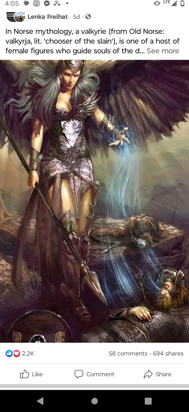 In Norse mythology, a valkyrie (from Old Norse: valkyrja, lit. 'chooser ...