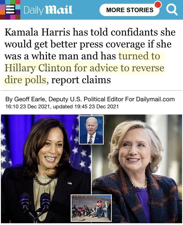 More Stories Kamala Harris Has Told Confidants She Would Get Better