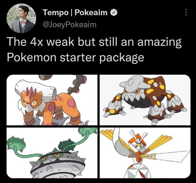 Tempo I Pokeaim @JoeyPokeaim The weak but still an amazing Pokemon ...