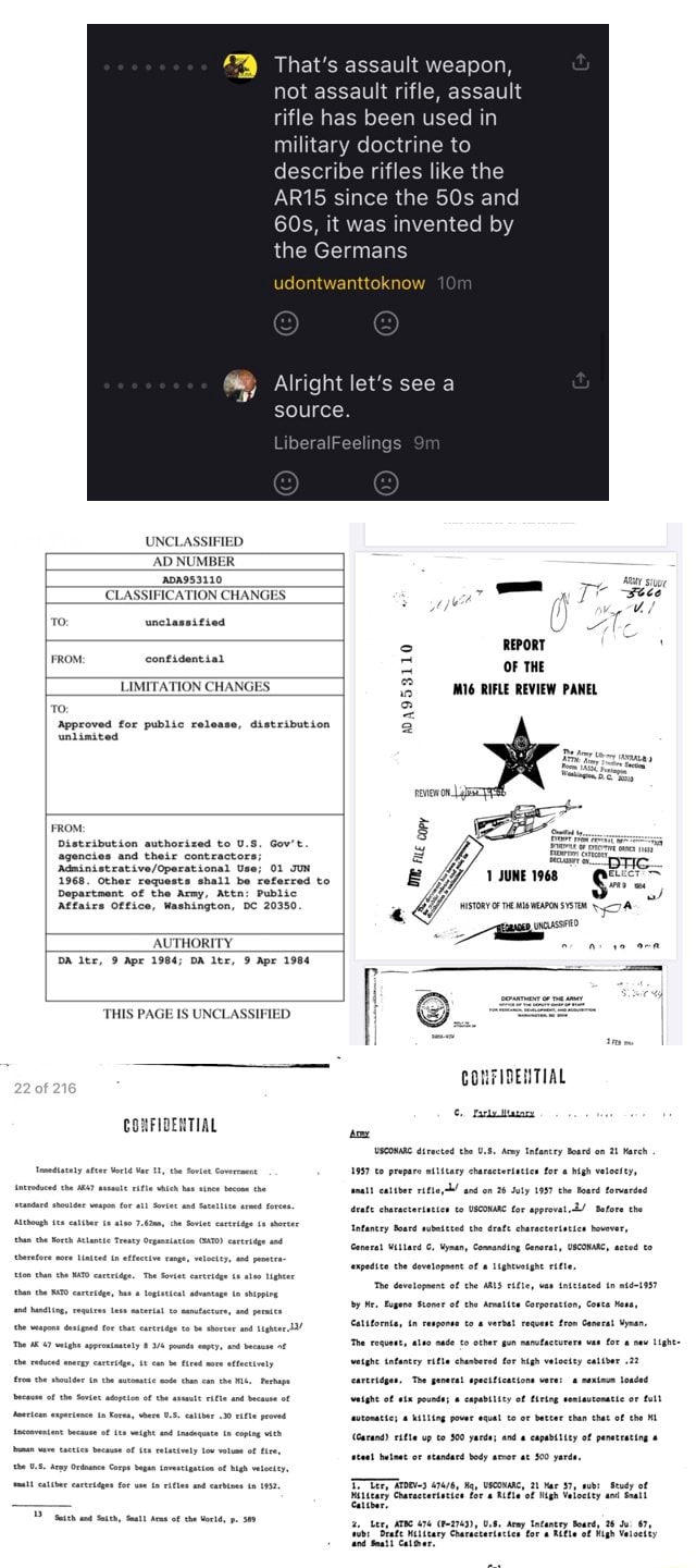 4 That's assault weapon, not assault rifle, assault rifle has been used ...