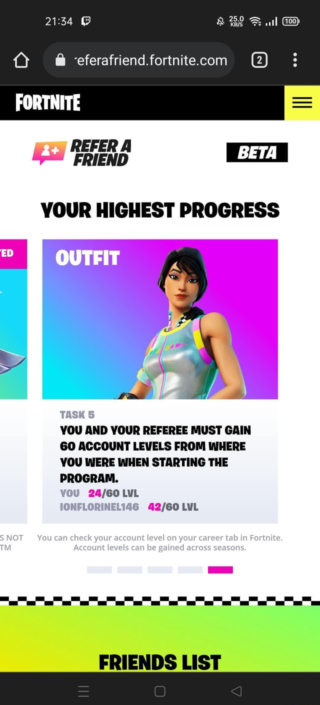 Eferafriend.fortnitecom (2) FORTNITE REFER A FRIEND BETA YOUR HIGHEST ...