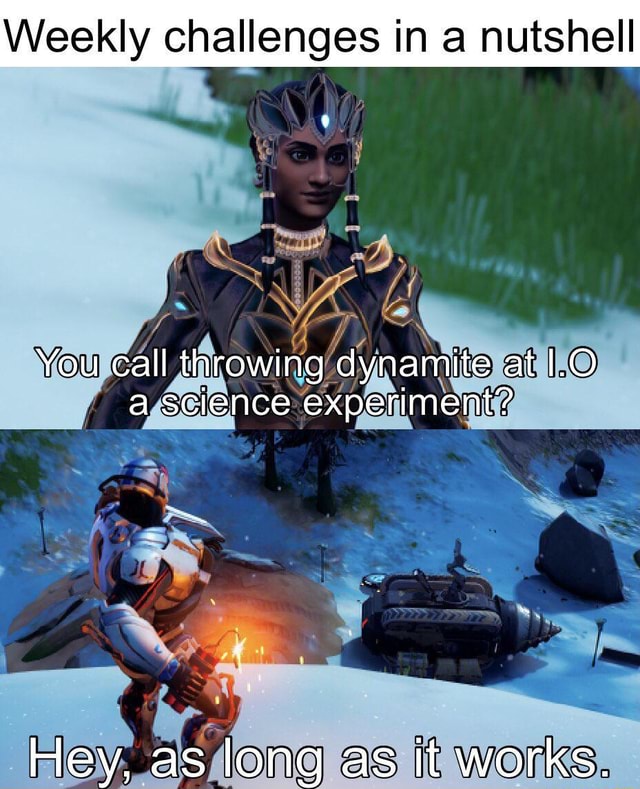 Weekly challenges in a nutshell You call throwing dynamite at LO a ...
