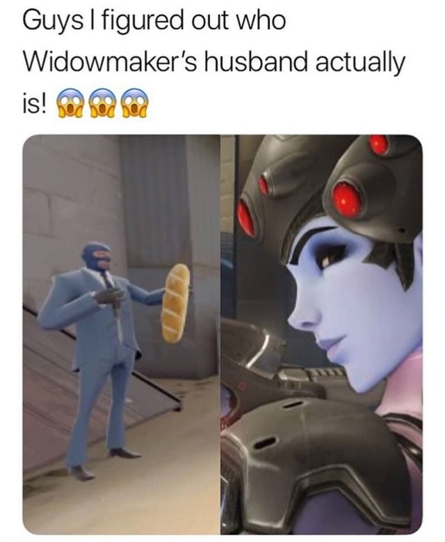Guys I figured out who Widowmaker’s husband actually is! @QM? - iFunny