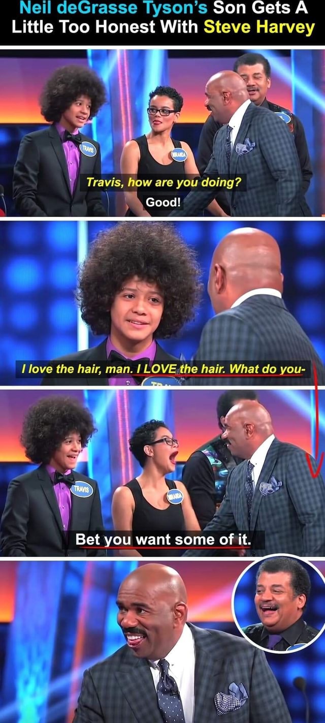 Neil deGrasse Tyson's Son Gets A Little Too Honest With Steve Harvey ...