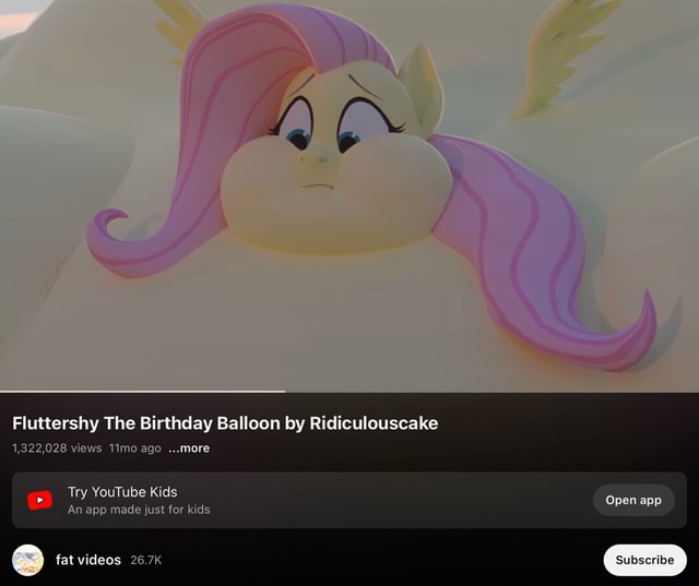 Fluttershy The Birthday Balloon by Ridi 1,322,028 views 11mo ago ...more Open app Try YouTube ...