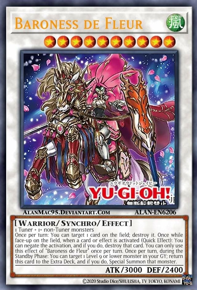 BARONESS DE COM WARRIOR/ SYNCHRO/ EFFECT Tuner + 1+ non-Tuner monsters ...