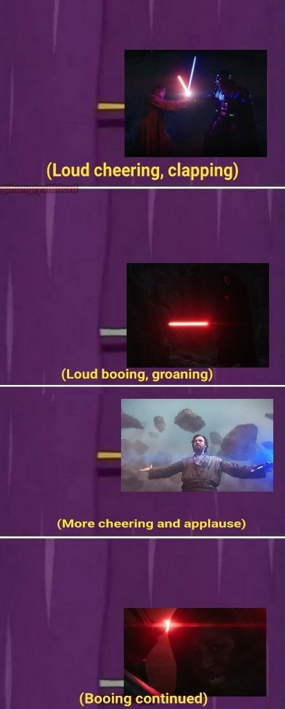 (Loud cheering, clapping) (Loud booing, groaning) (More cheering and ...