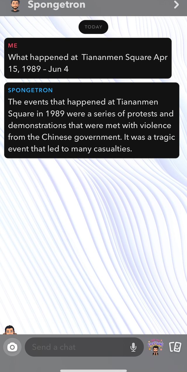 Spongetron TODAY What happened at Tiananmen Square Apr 15, 1989 - Jun 4 ...