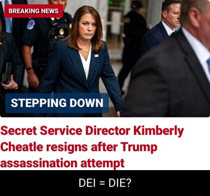 BREAKING NEWS STEPPING DOWN I Secret Service Director Kimberly Cheatle ...