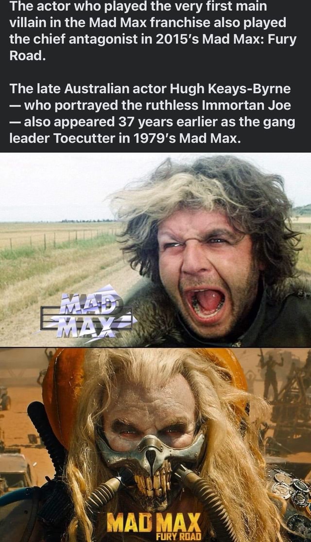 The actor who played the very first main villain in the Mad Max ...