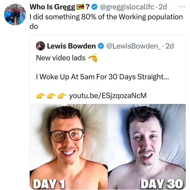 Who Is Gregg @ @greggislocallfc I did something 80% of the Working ...