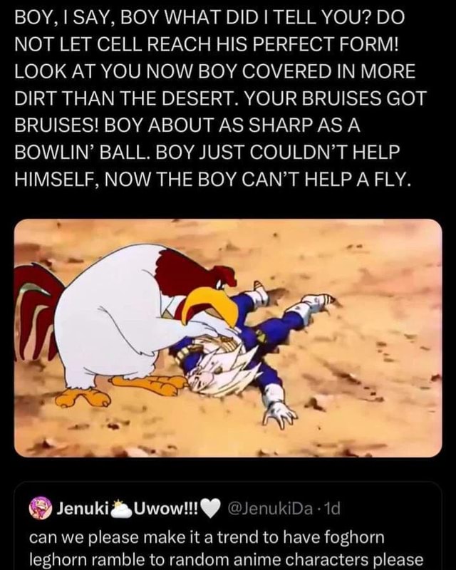 #foghornleghorn #looneytunes #vegeta #vegetavscell #cellvsvegeta # ...