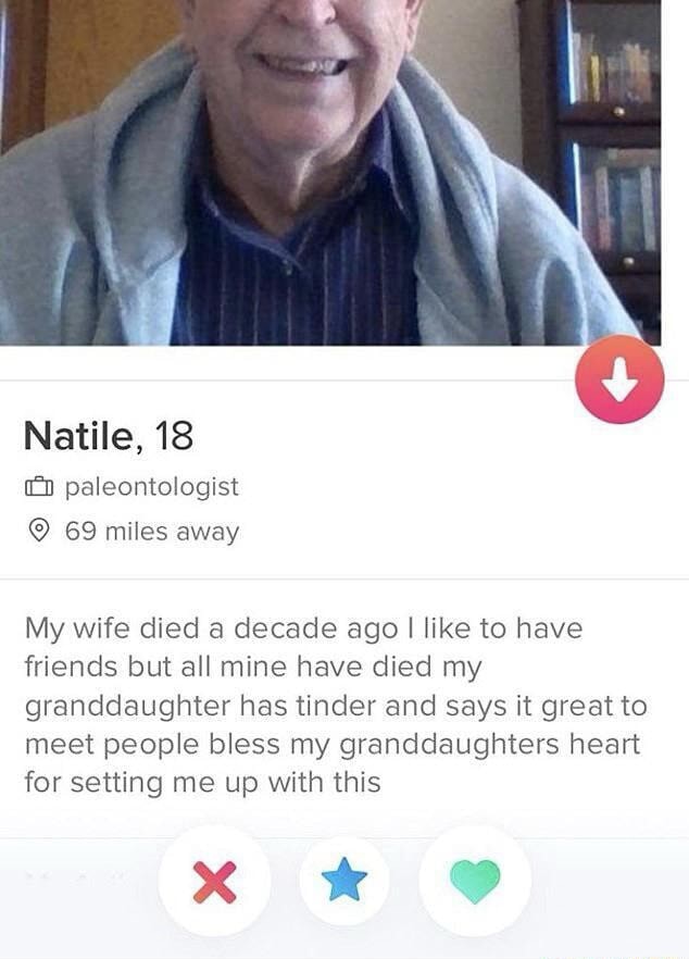 Natile, 18 CD paleontologist 69 miles away My wife died a decade ago I ...