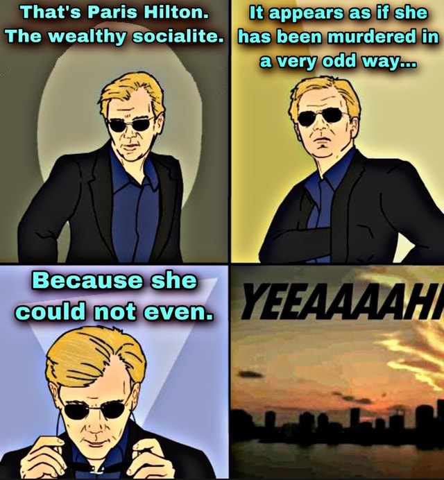 That's Paris Hilton. The wealthy Socialite. appears she has been ...