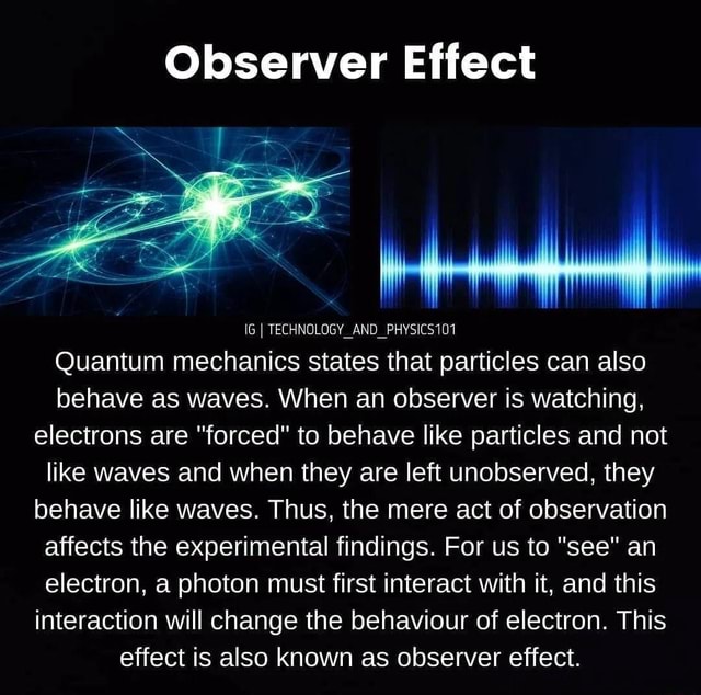 Observer Effect he IG I TECHNOLOGY_AND_PHYSICS101 Quantum mechanics ...