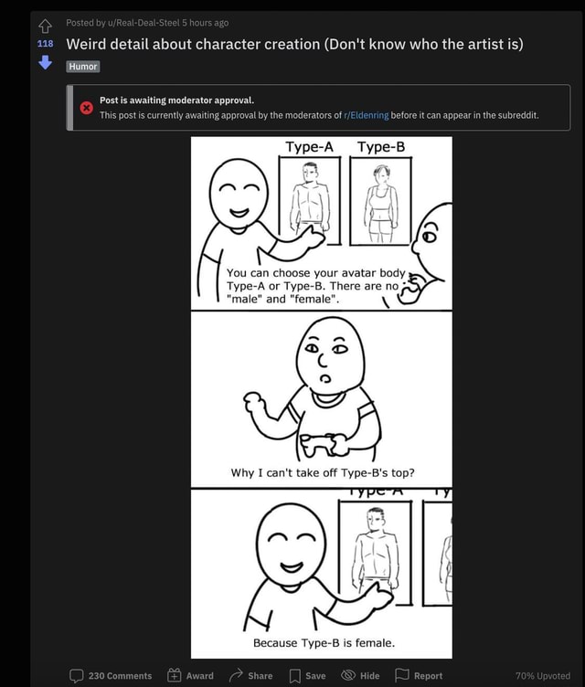 Weird detail about character creation (Don't know who the artist is ...