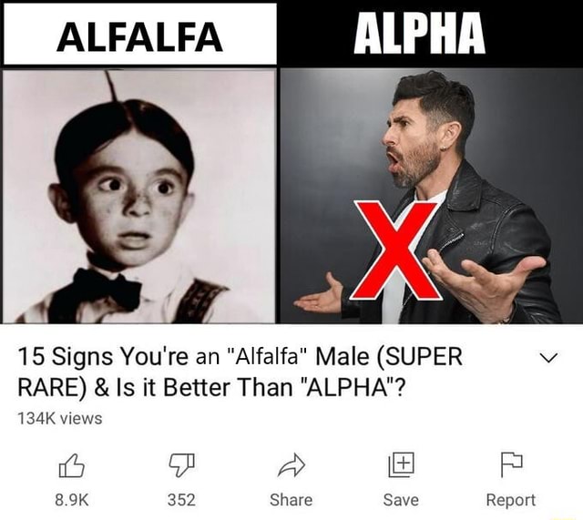 ALFALFA ALPHA 15 Signs You're an "Alfalfa" Male (SUPER RARE) & Is it ...