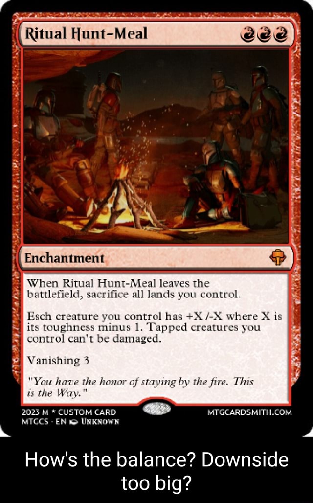 Ritual Hunt-Meal i, Enchantment When Ritual Hunt-Meal leaves the ...