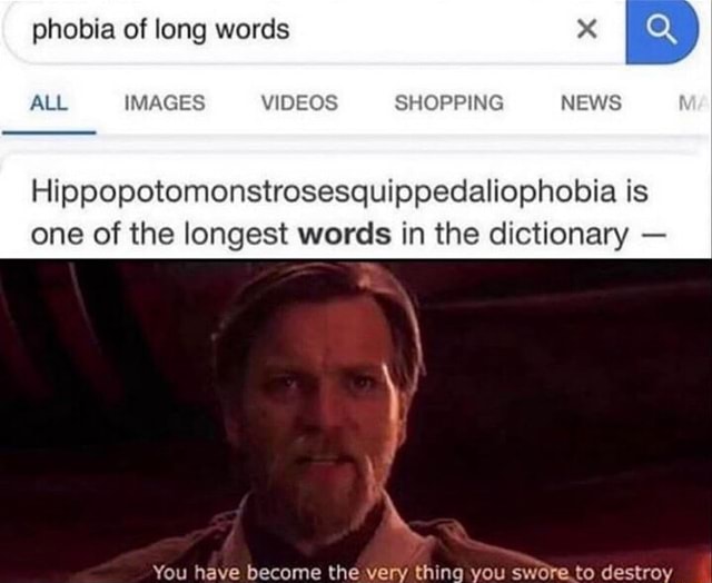 Phobia of long words >