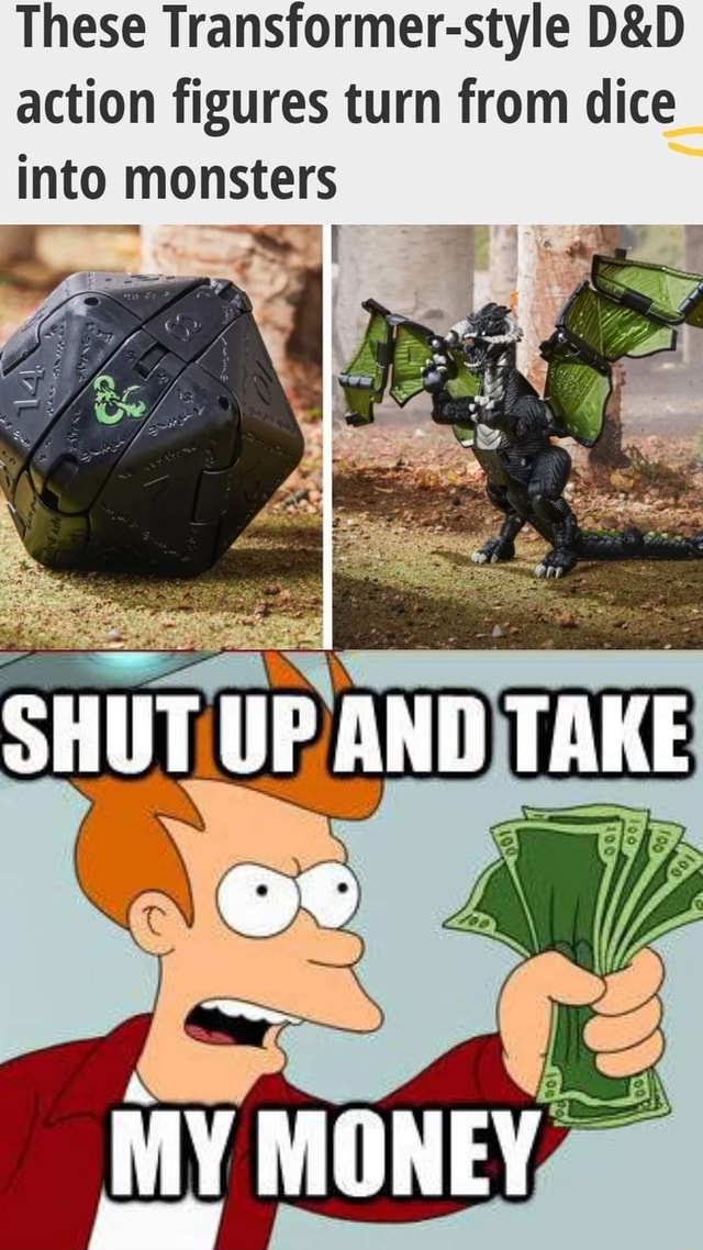 These Transformer-style action figures turn from dice into monsters ...