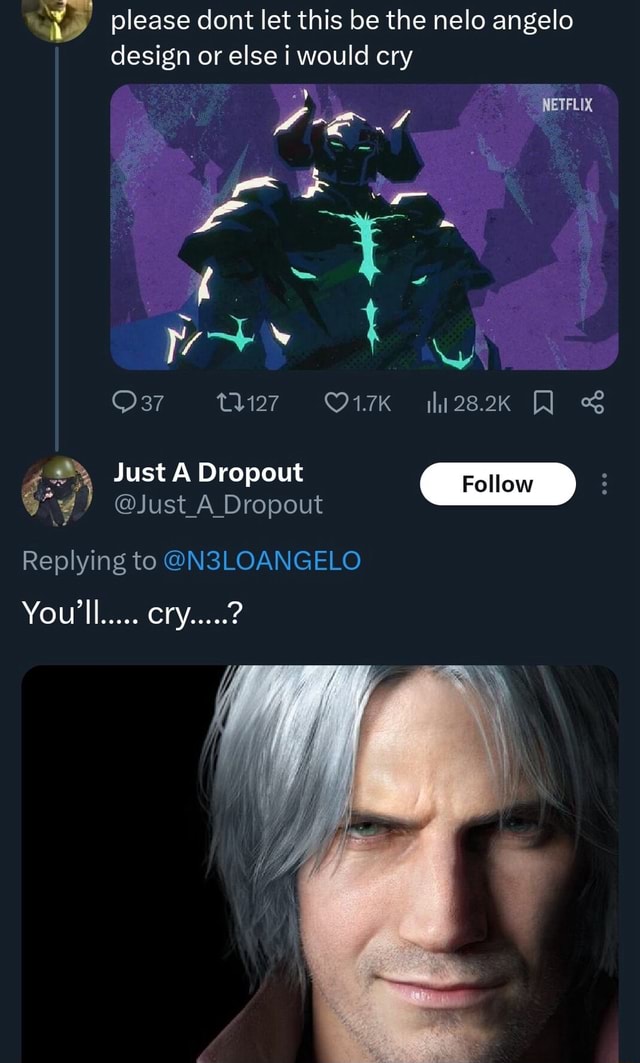 Please dont let this be the nelo angelo design or else i would cry ...