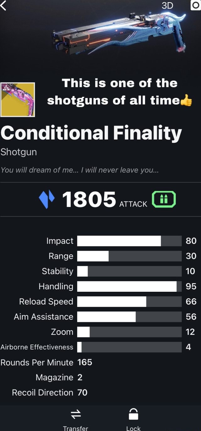 This is one of the shotguns of all time& Conditional Finality Shotgun ...