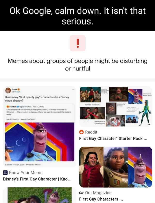 Ok Google, calm down. It isn't that serious. Memes about groups of ...