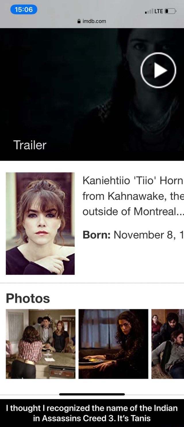 Kaniehtiio 'Tiio' Horn from Kahnawake, the outside of Montreal.. Born ...
