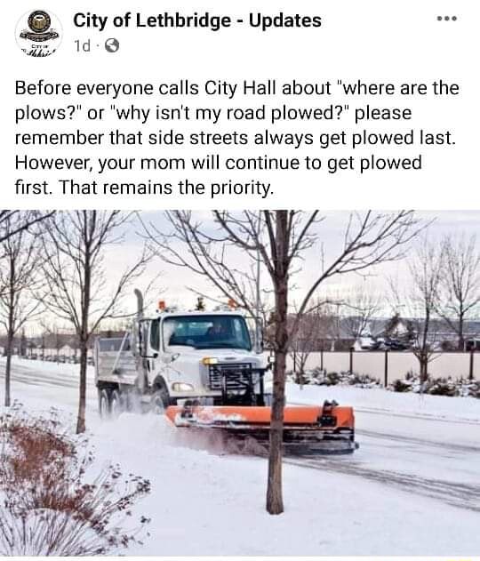 City of Lethbridge - Updates Before everyone calls City Hall about ...