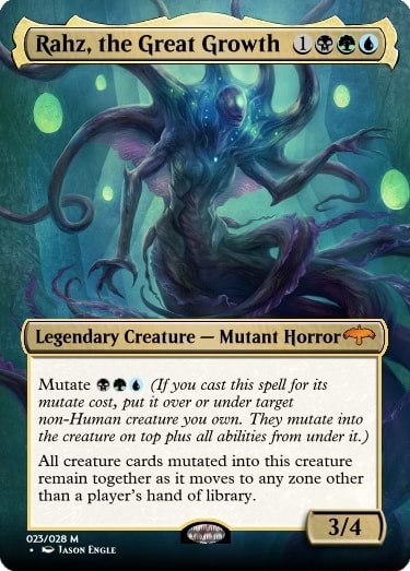 (Rahz, the Great Growth Legendary Creature - Mutant Horror@> Mutate ...