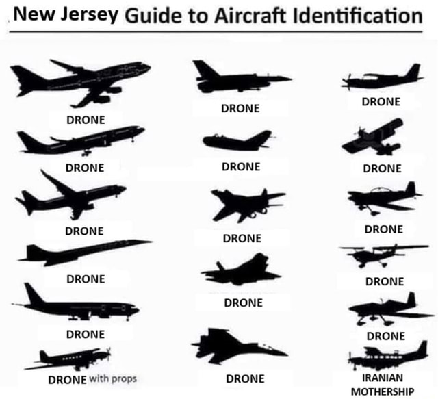 New Jersey Guide to Aircraft Identification DRONE DRONE DRONE DRONE ...