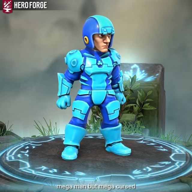 HERO FORGE mega man but mega cursed: - iFunny