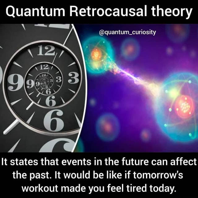 Quantum Retrocausal theory It states that events in the future can ...