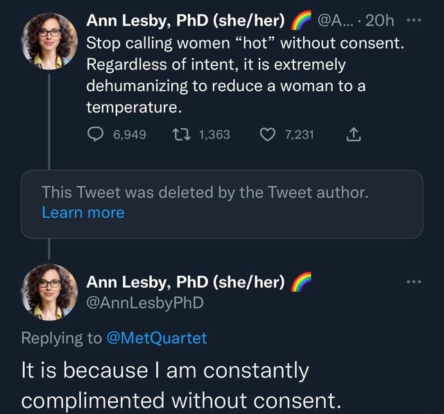 Ann Lesby, PhD @A... Stop calling women Ann Lesby, PhD @A... Stop calling women