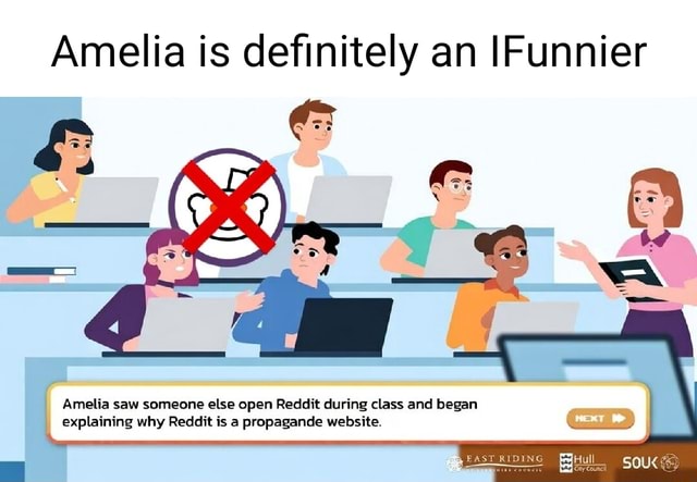 Amelia is definitely an Funnier Amelia saw someone else open Reddit ...