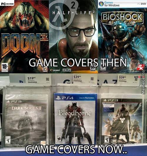 GAME COVERS THEN GAMECOVERSNOW. - iFunny