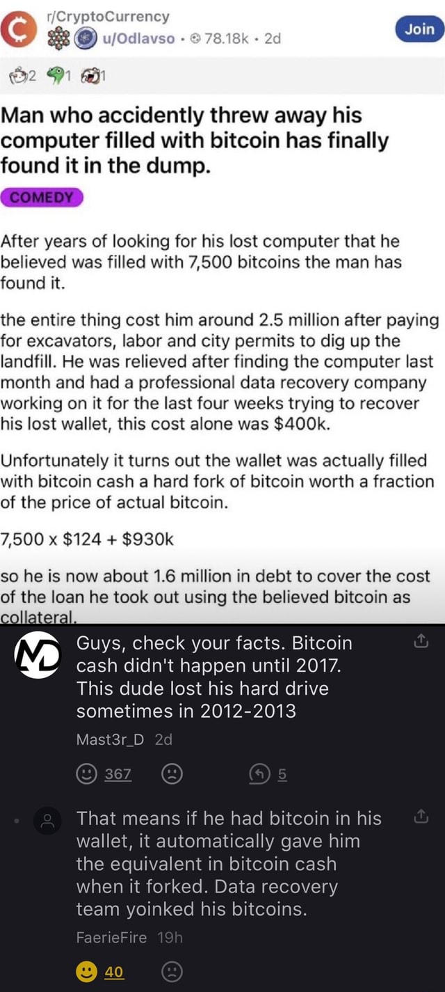 FCrypteCurrency 2 i Man who accidently threw away his computer filled ...