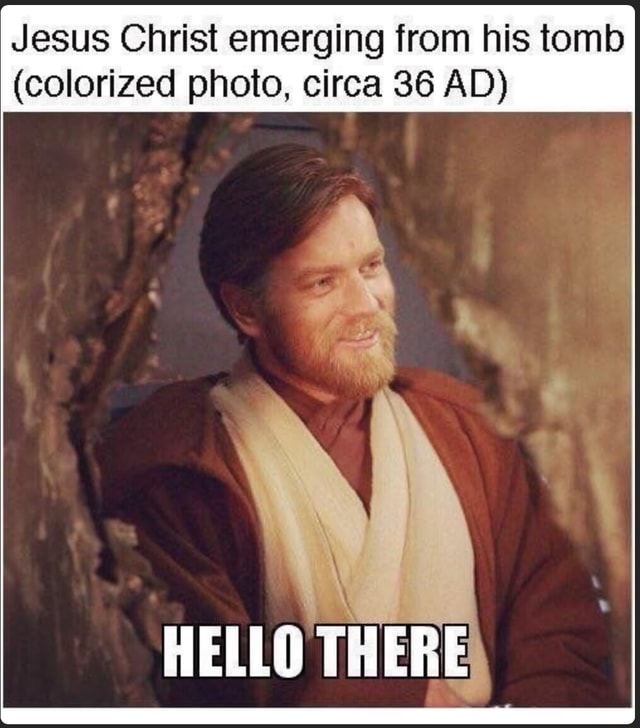 Jesus Christ emerging from his tomb (colorized photo, circa 36 AD ...