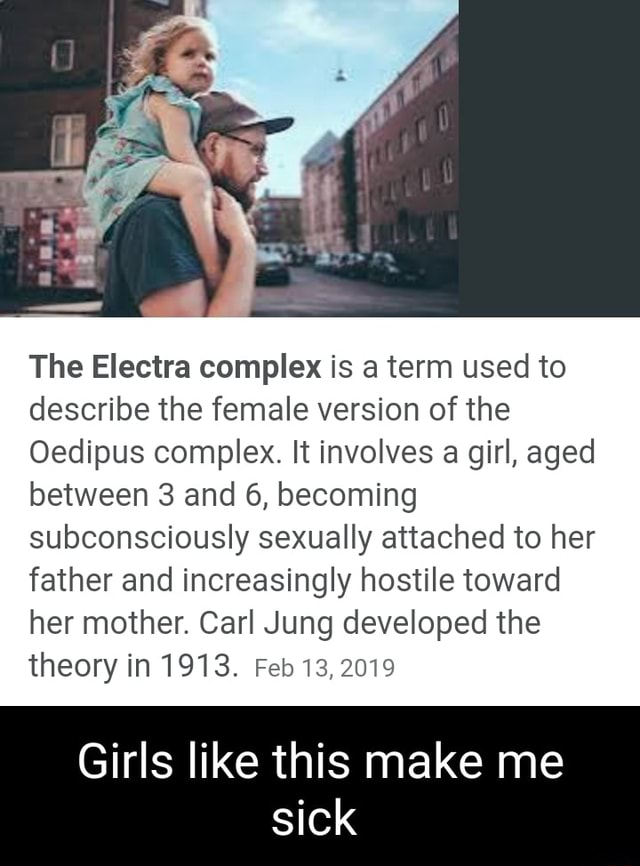 The Electra complex is a term used to describe the female version of ...