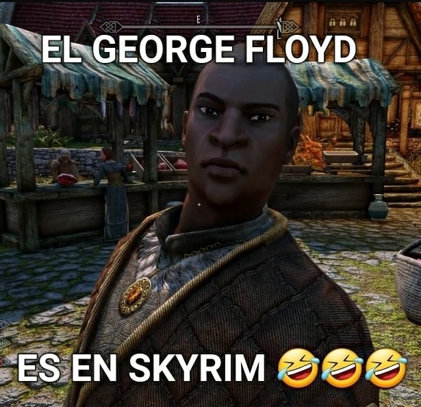 EL GEORGE FLOYD ES EN SKYRIM - iFunny