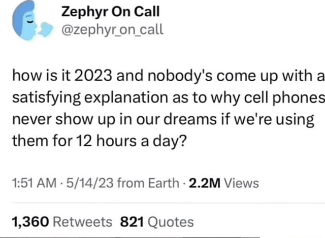 Zephyr On Call @zephyron call how is it 2023 and nobody's come up with ...