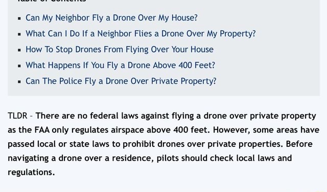 Can My Neighbor Fly a Drone Over My House? What Can Do If a Neighbor ...