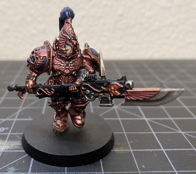 My preferred color scheme for Adeptus Custodes. I tried several more ...
