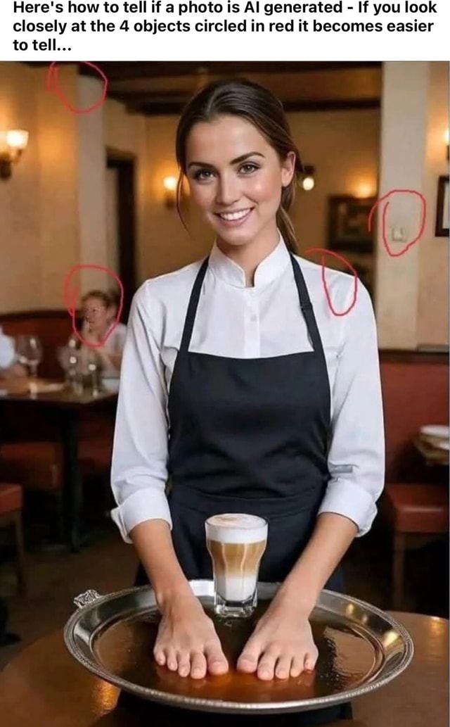 Here's how to tell if a photo is Al generated - If you look closely at ...