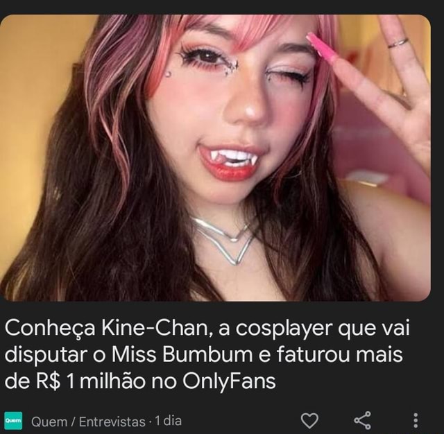 Conheça Kine-Chan, a cosplayer que vai disputar o Miss Bumbum e faturou ...