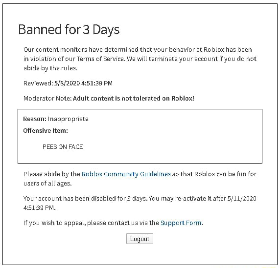 Banned for 3 Days Our content monitors have determined that your ...