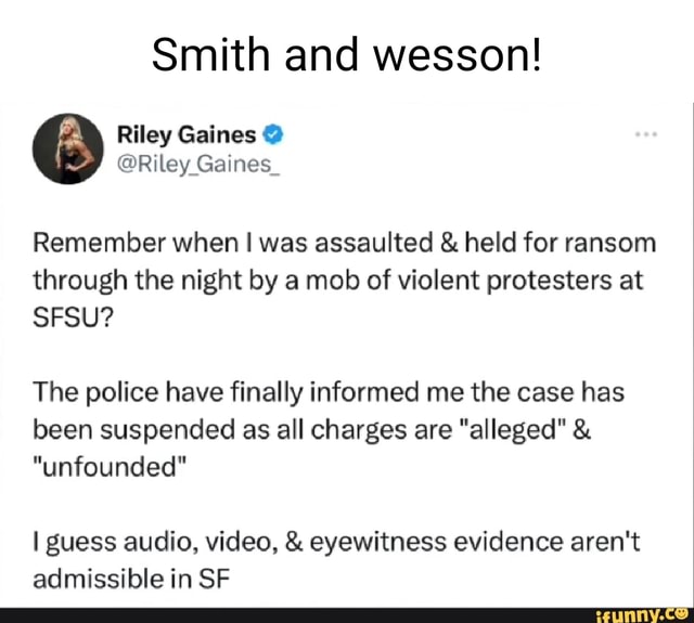 Smith And Wesson Riley Gaines Riley Gaines Remember When I Was